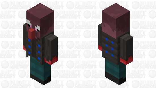 Color Inverted Vindicator Minecraft Mob Skin