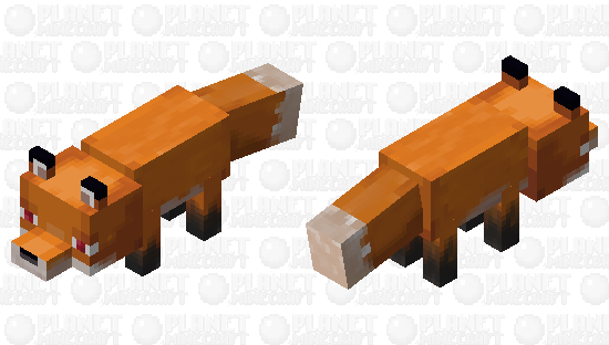 realistic Fox HD Minecraft Mob Skin