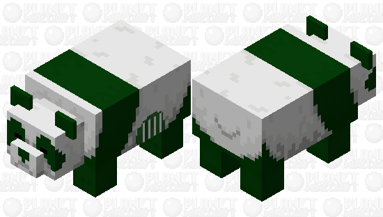 Zombie Panda Minecraft Mob Skin