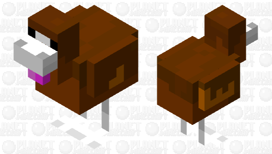 Chocolate chicken/gallina de chocolate Minecraft Mob Skin