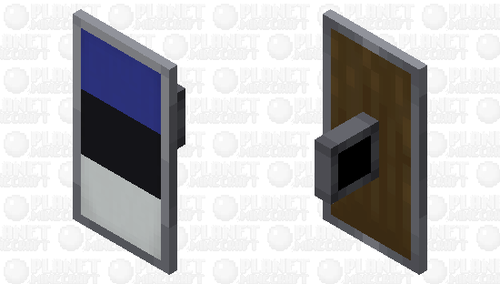 Estonia Flag Shield Minecraft Mob Skin