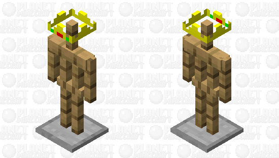 Crown on the armor stand Minecraft Mob Skin