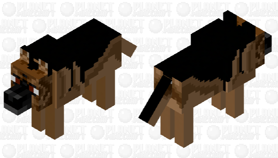 German Sheperd Minecraft Mob Skin