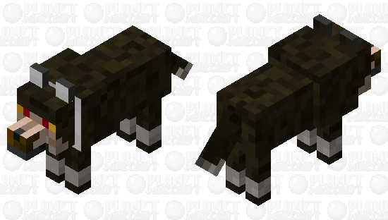 Shaddow Wolf Minecraft Mob Skin