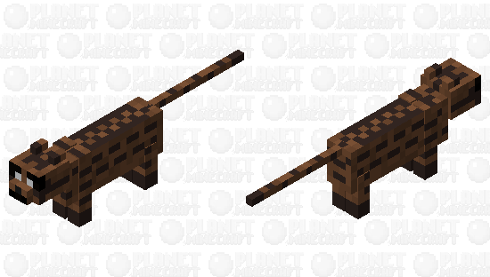 Azumanga Daioh - Maya - Iriomote Wildcat Minecraft Mob Skin