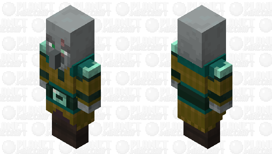 Pillager captain Minecraft Mob Skin