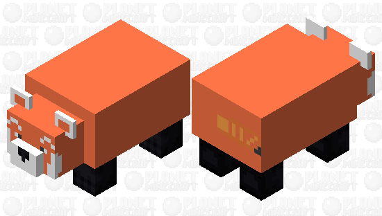 Red Panda Minecraft Mob Skin