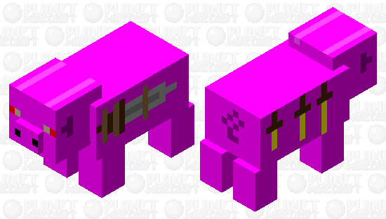 Angry Sword Pig Minecraft Mob Skin