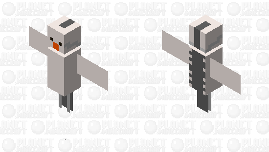 Red-billed Hornbill Minecraft Mob Skin