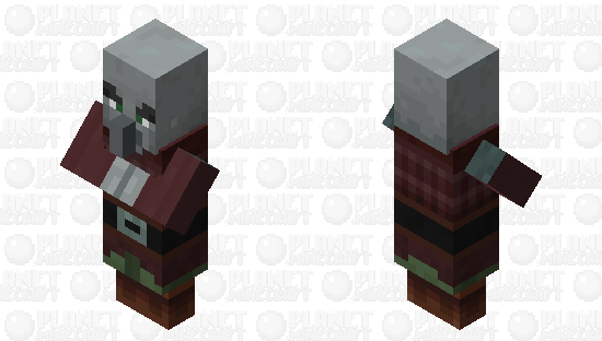 Villager but pillager Minecraft Mob Skin