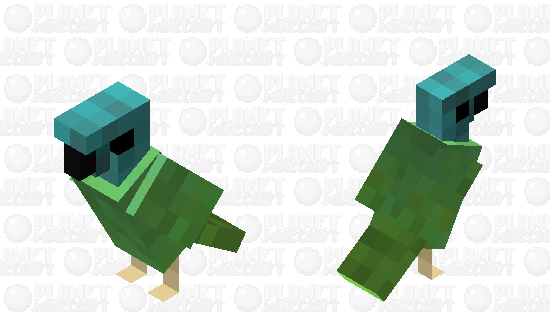 Blue-Headed Pionus ( Blue-headed Parrot ) Minecraft Mob Skin