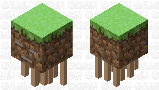 Minecraft Grass Block Transparent