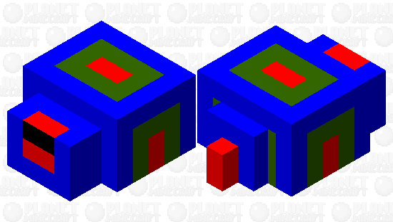 Colorfull endermite Minecraft Mob Skin