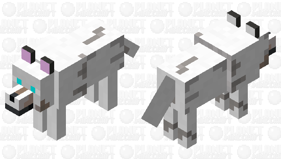 Winter wolf Minecraft Mob Skin