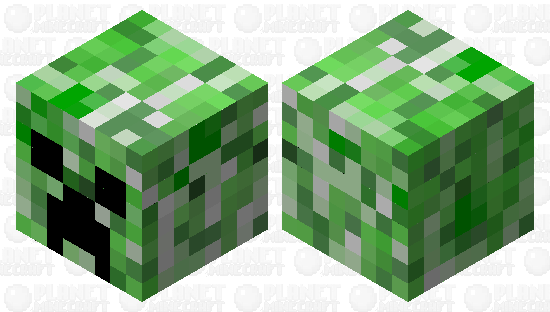 creeper cube Minecraft Mob Skin
