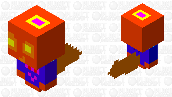 Fire Type Ally Wearing Shirt Minecraft Mob Skin