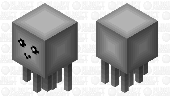 Cute gradient Ghast Minecraft Mob Skin