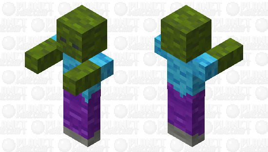 Wool Zombie Minecraft Mob Skin