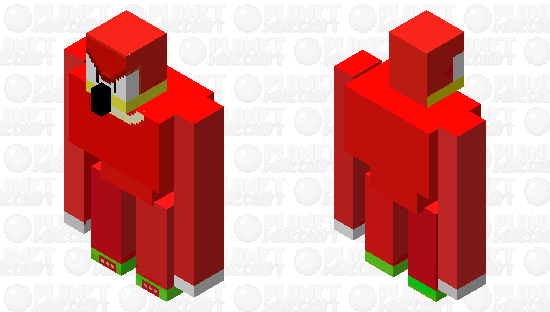 knuckles Minecraft Mob Skin