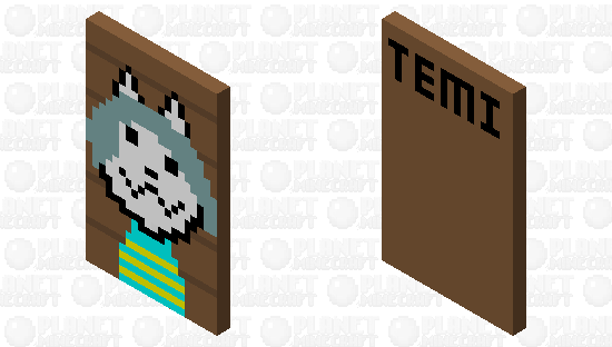 Temmie cape Minecraft Mob Skin