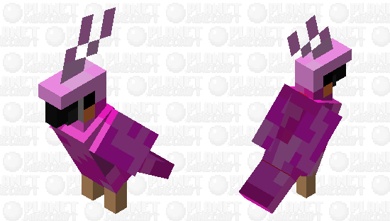 Pink Cockatiel Minecraft Mob Skin