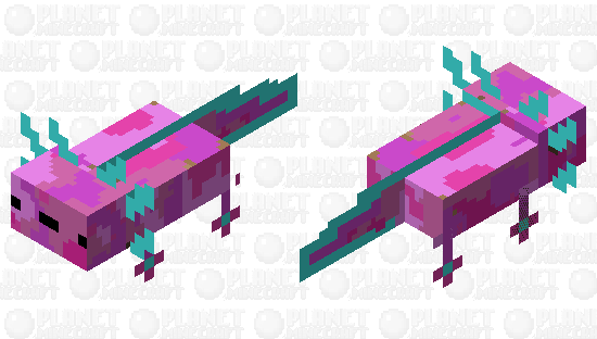 Pink Shades -- AXOLOTL Minecraft Mob Skin