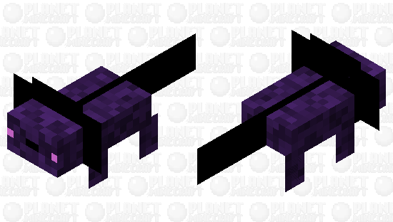 Void Axolotl Minecraft Mob Skin