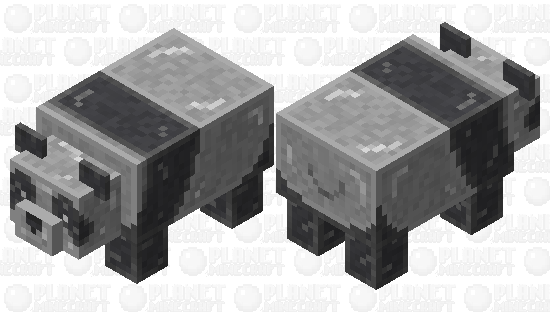 Panda Statue Minecraft Mob Skin