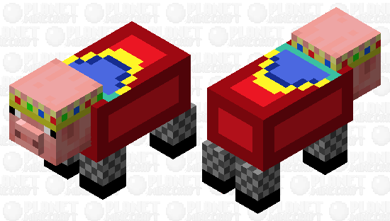 Technoblade pig Minecraft Mob Skin