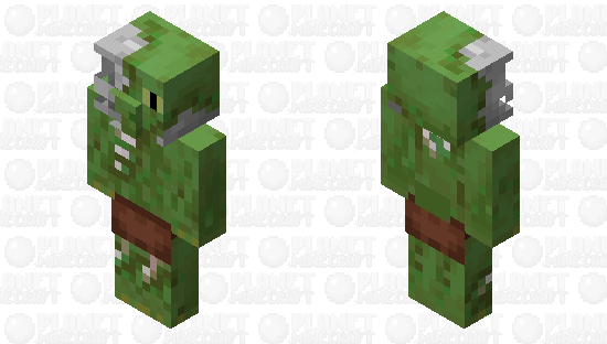 Zombified lizard man Minecraft Mob Skin
