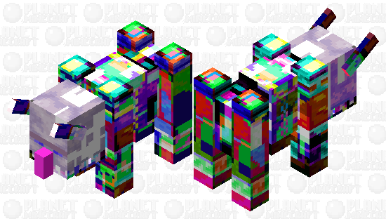 gLiTcHeD rAvAgEr Minecraft Mob Skin