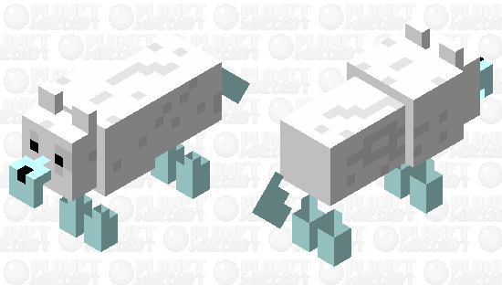 ice dog Minecraft Mob Skin
