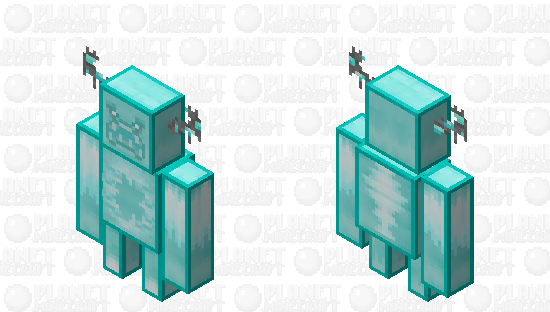 Diamond Warden Minecraft Mob Skin
