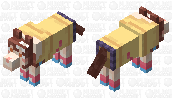 Inugami Korone wolf texture Minecraft Mob Skin