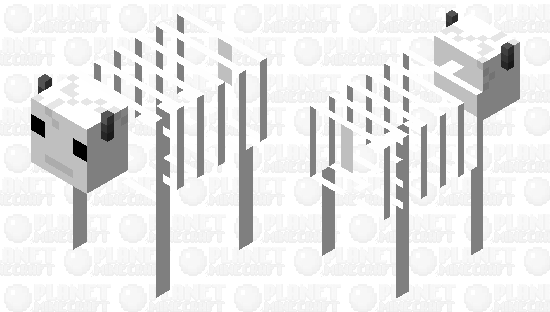 Skeleton Cow Minecraft Mob Skin