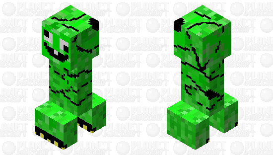 Crack Head Creeper Minecraft Mob Skin
