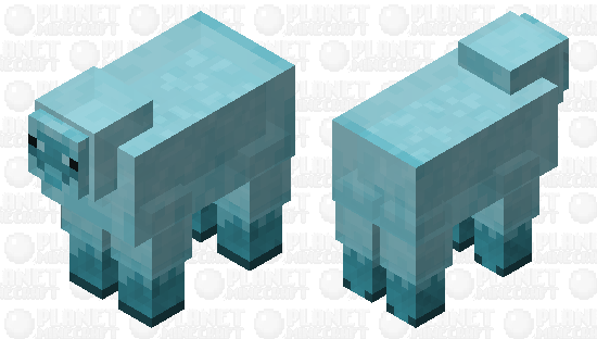 Spectral Ghost Sheep Minecraft Mob Skin