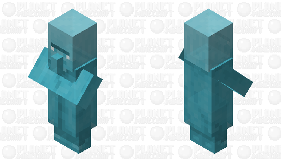 Spectral Ghost Villager Minecraft Mob Skin