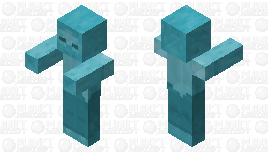 Spectral Ghost Zombie Minecraft Mob Skin