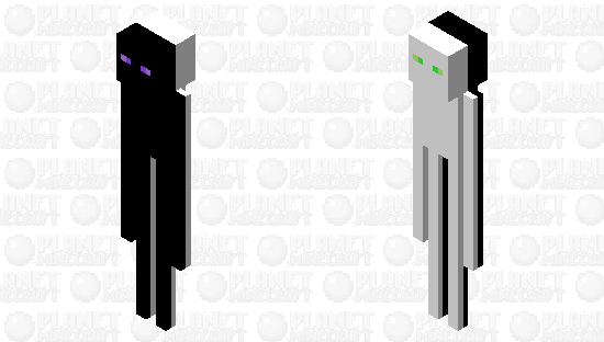 Albino half and half Minecraft Mob Skin