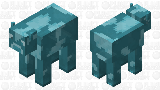 Spectral Ghost Cow Minecraft Mob Skin
