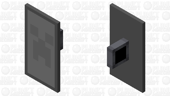Iron creeper shield Minecraft Mob Skin