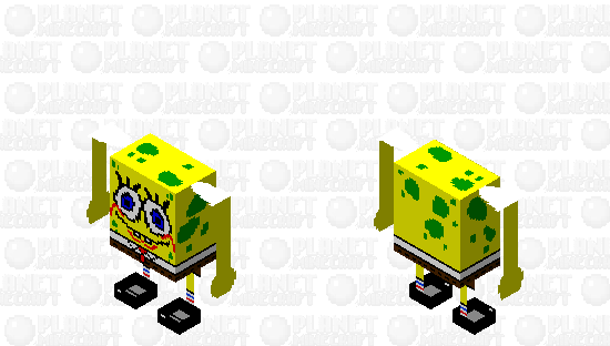 SpongeBob WardenPants V2 Minecraft Mob Skin