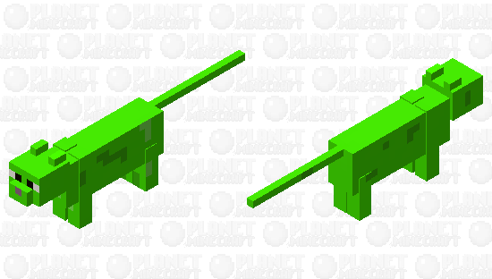 Emerald Cat (Roblox Kitten Game) Minecraft Mob Skin