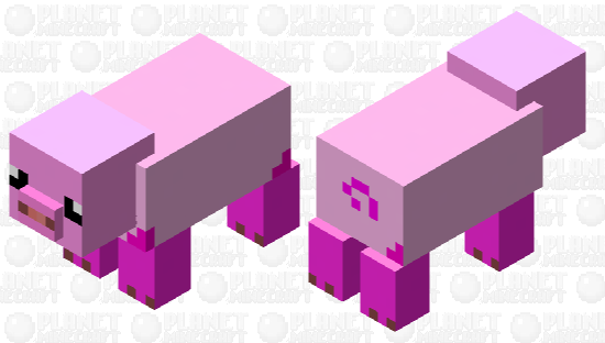 Cute pig Minecraft Mob Skin