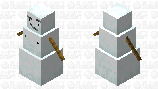 Hot Snowman Minecraft Mob Skin