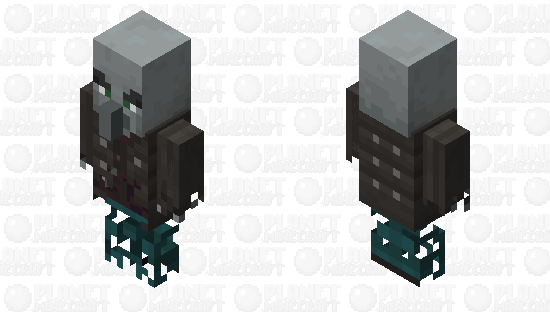 Disintigrating Vindicator Minecraft Mob Skin