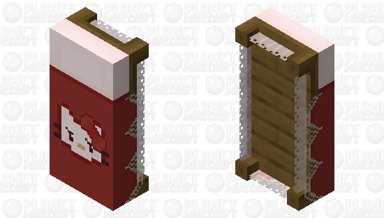 hello kitty lace bed Minecraft Mob Skin