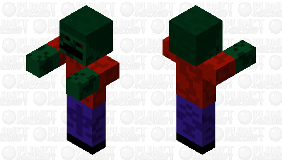 stupid zombie Minecraft Mob Skin