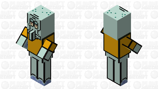 Squidward Minecraft Mob Skin